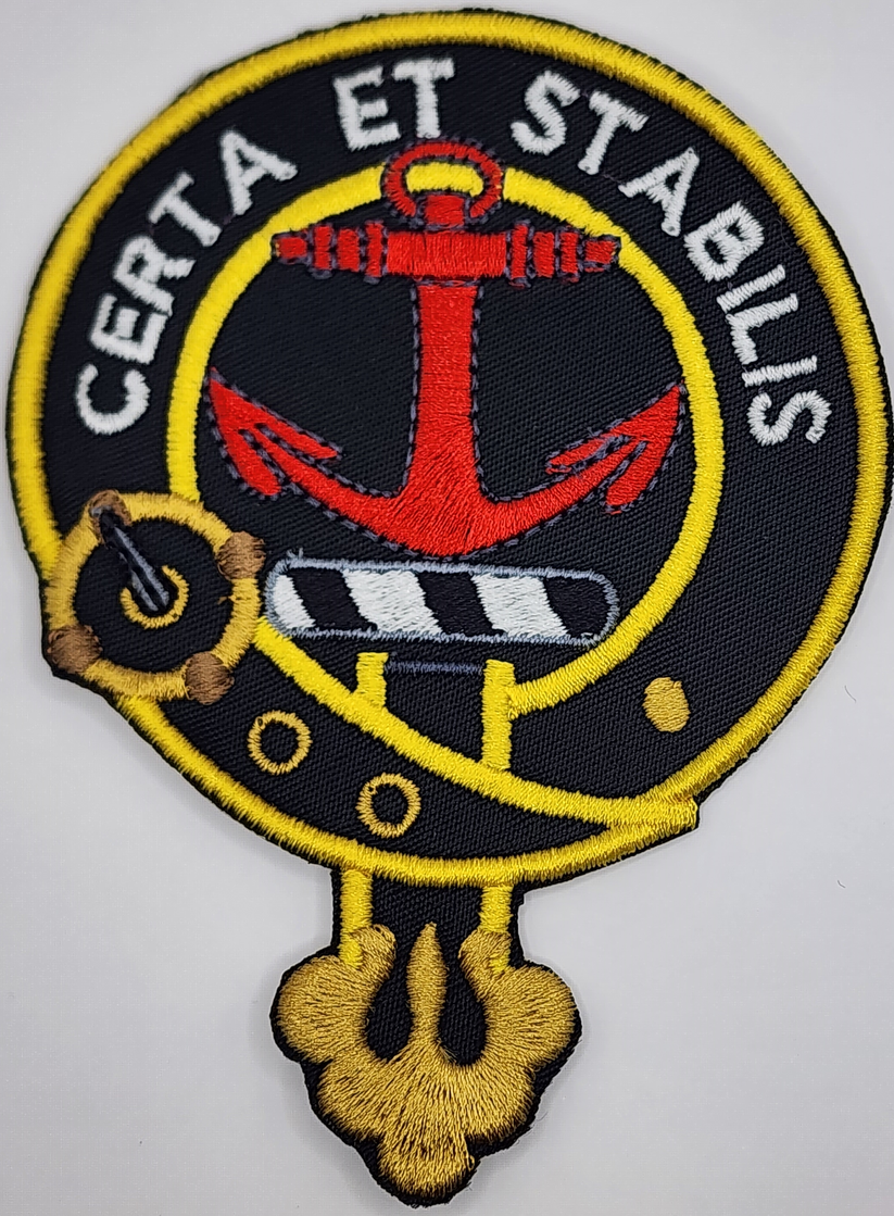 Clark Family Crest Patch – W Square Embroidery