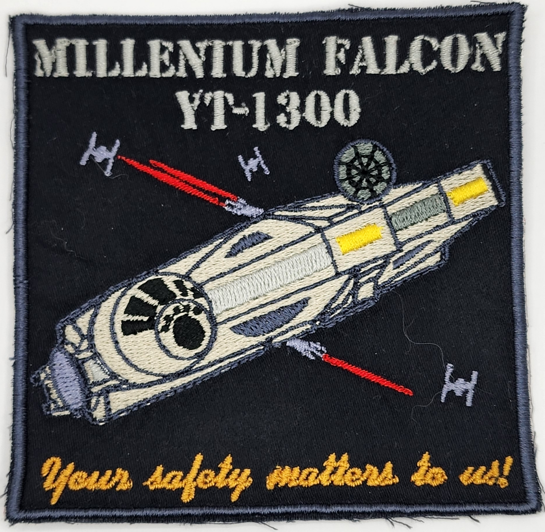 Millenium Falcon 4x4 Patch – W Square Embroidery